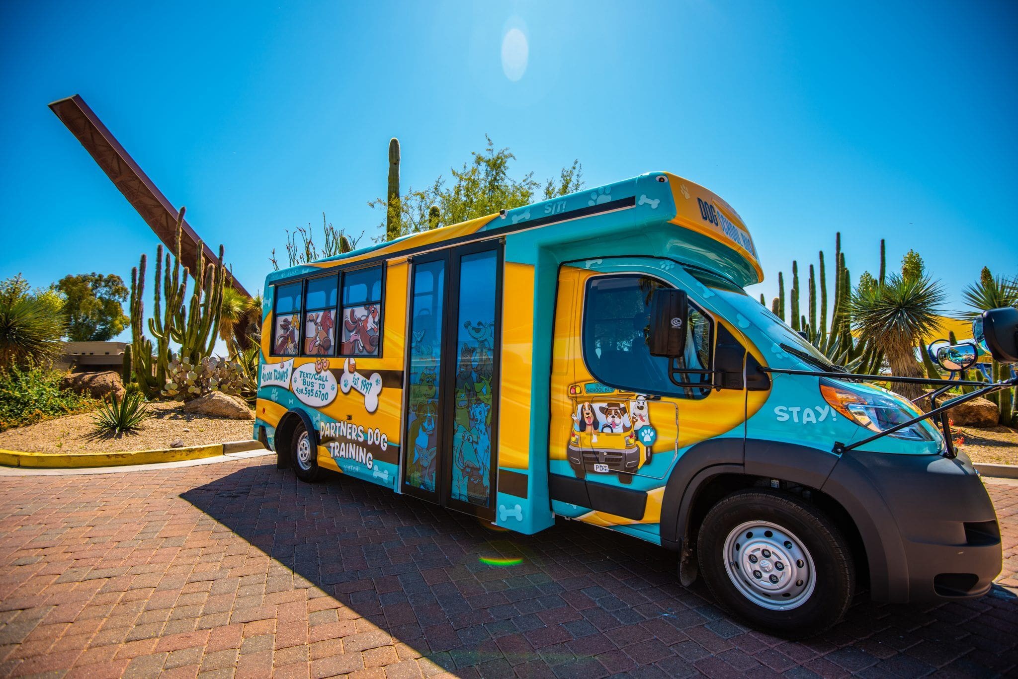 Dog School Bus | Boarding Transport | Partners Dog Training School ...